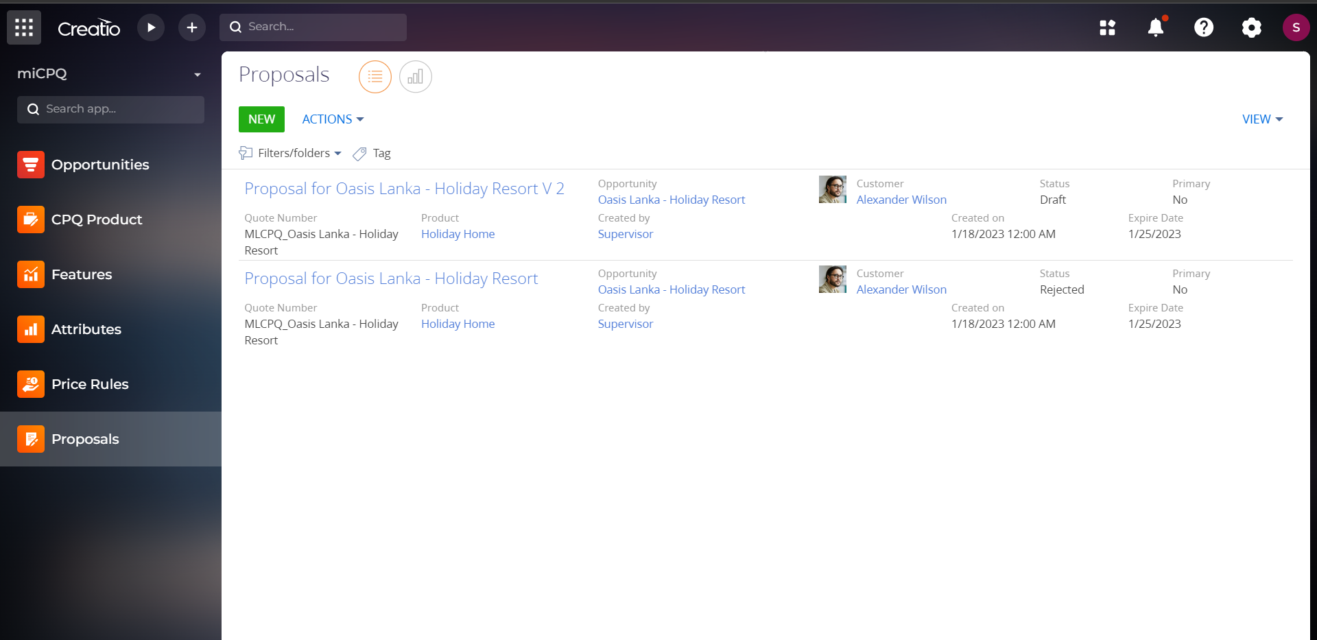 miCPQ Insurance for Creatio | Creatio Marketplace